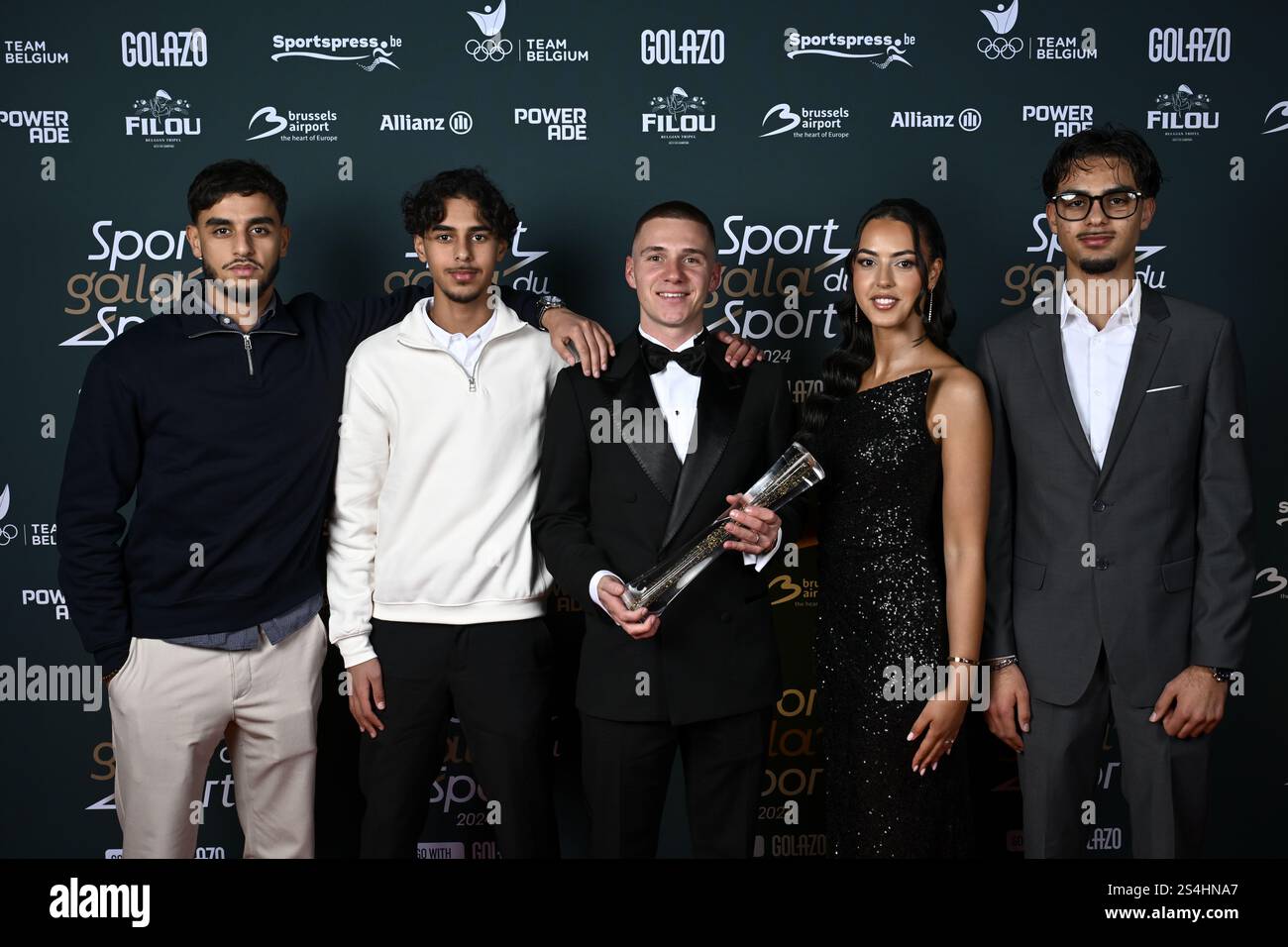 Zaventem, Belgium. 12th Jan, 2025. Belgian Remco Evenepoel of Soudal ...