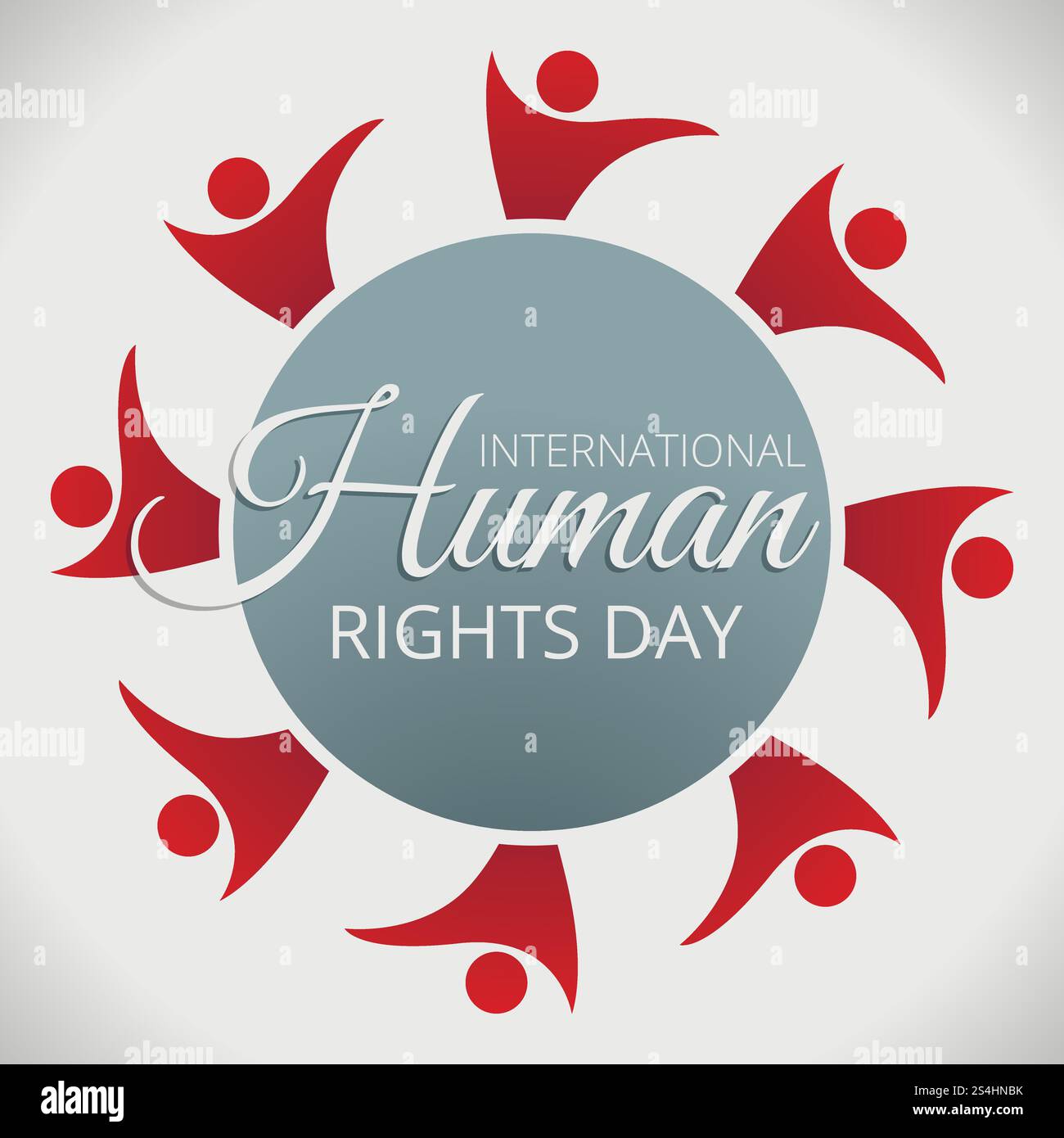 Human rights day concept background. Cartoon illustration of human ...