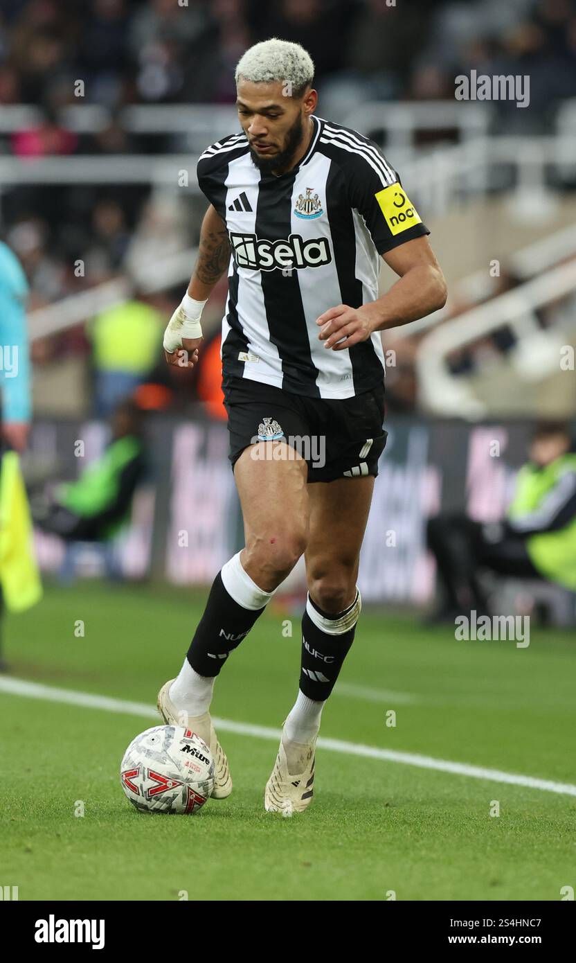 Newcastle Upon Tyne, UK. 12th Jan, 2025. Joelinton of Newcastle United ...
