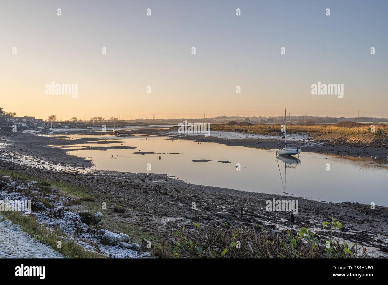 The historic Village of Hullbridge in Essex on the River Crouch Stock ...