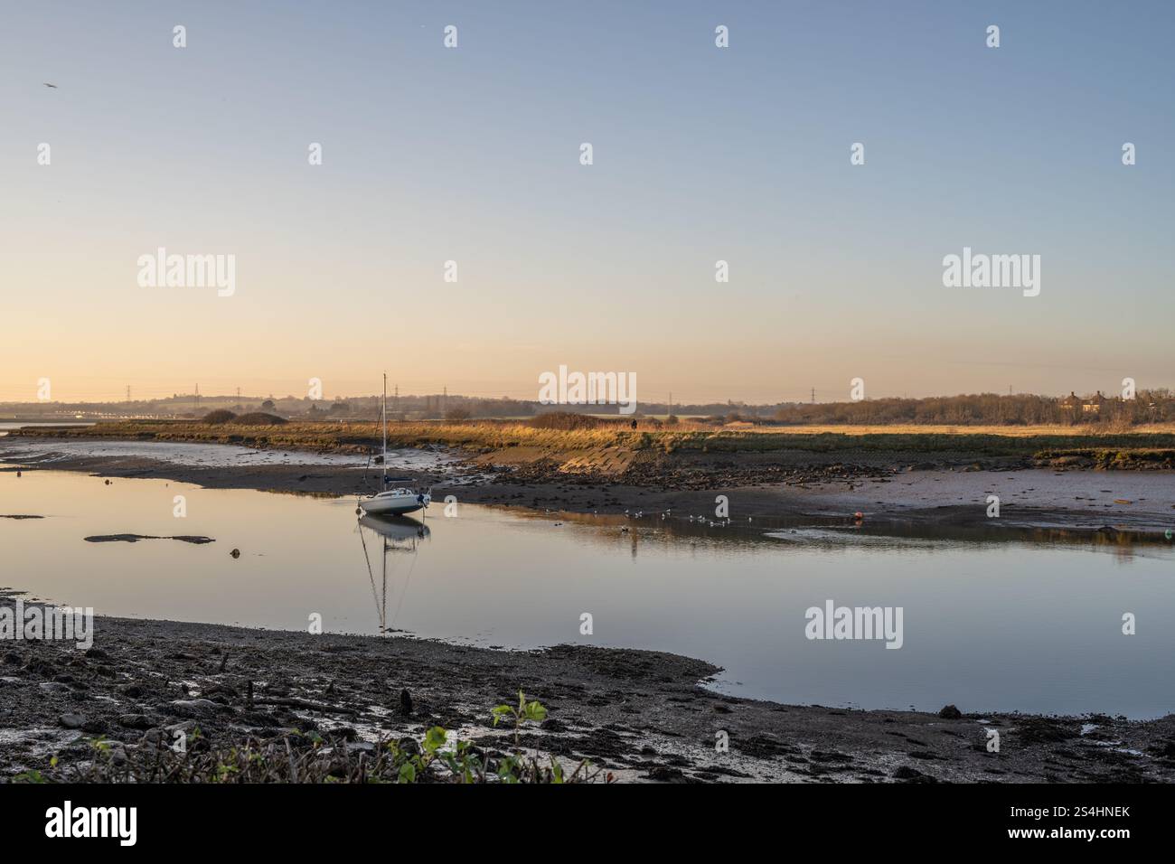 The historic Village of Hullbridge in Essex on the River Crouch Stock ...