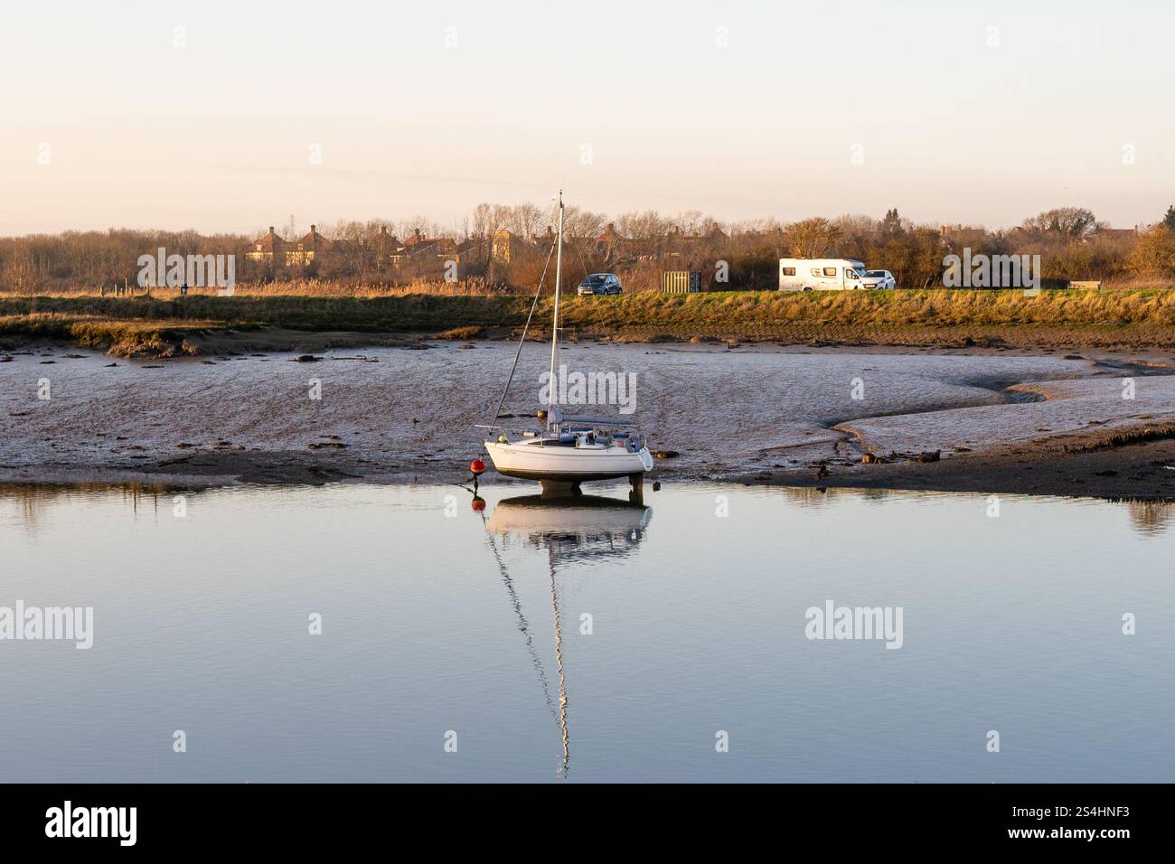 The historic Village of Hullbridge in Essex on the River Crouch Stock ...