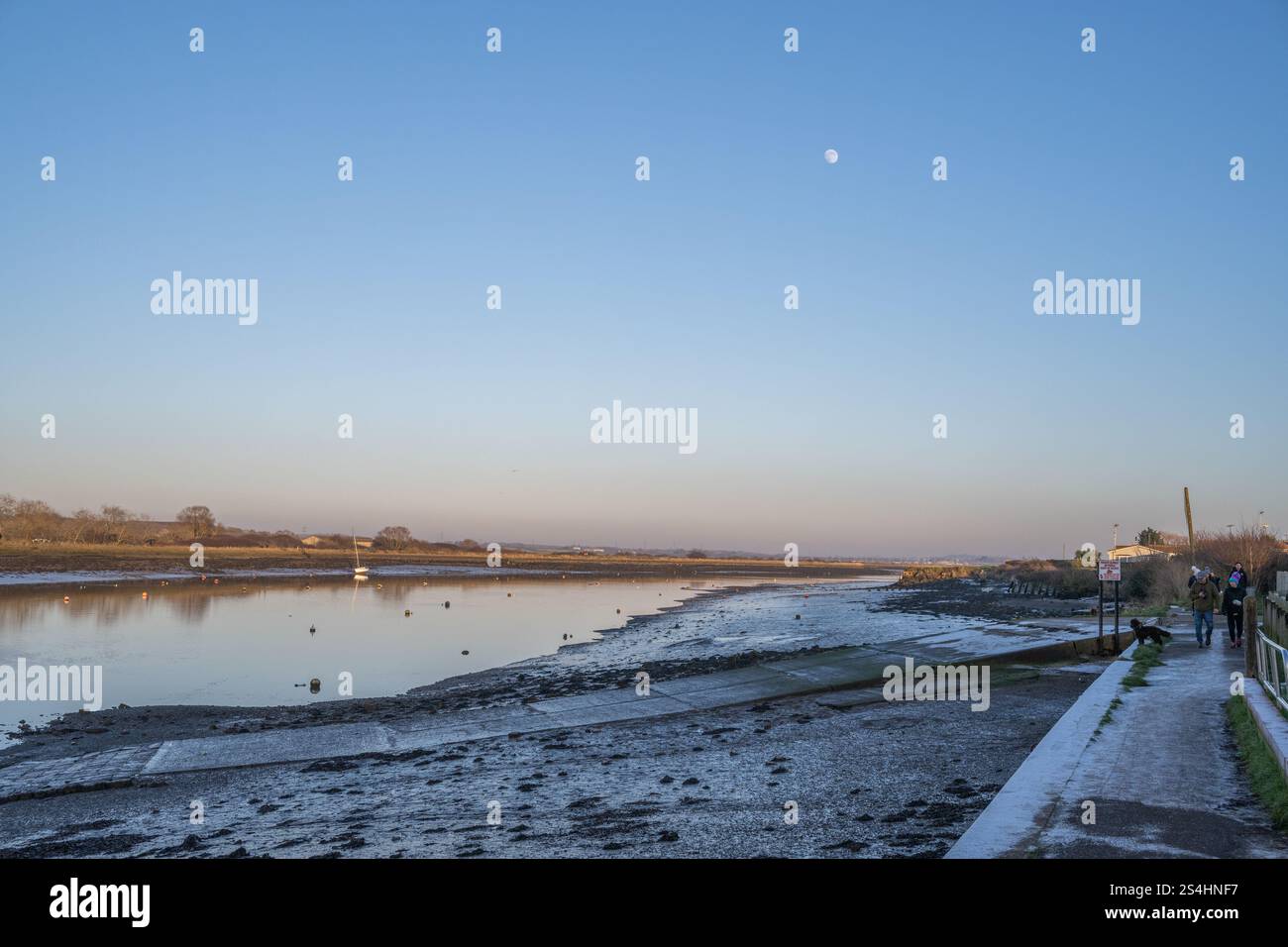 The historic Village of Hullbridge in Essex on the River Crouch Stock ...