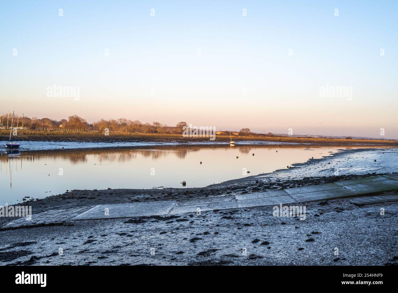 The historic Village of Hullbridge in Essex on the River Crouch Stock ...