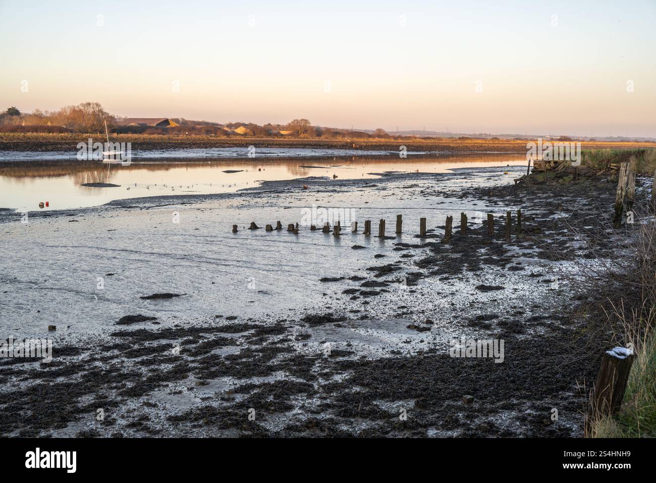The historic Village of Hullbridge in Essex on the River Crouch Stock ...
