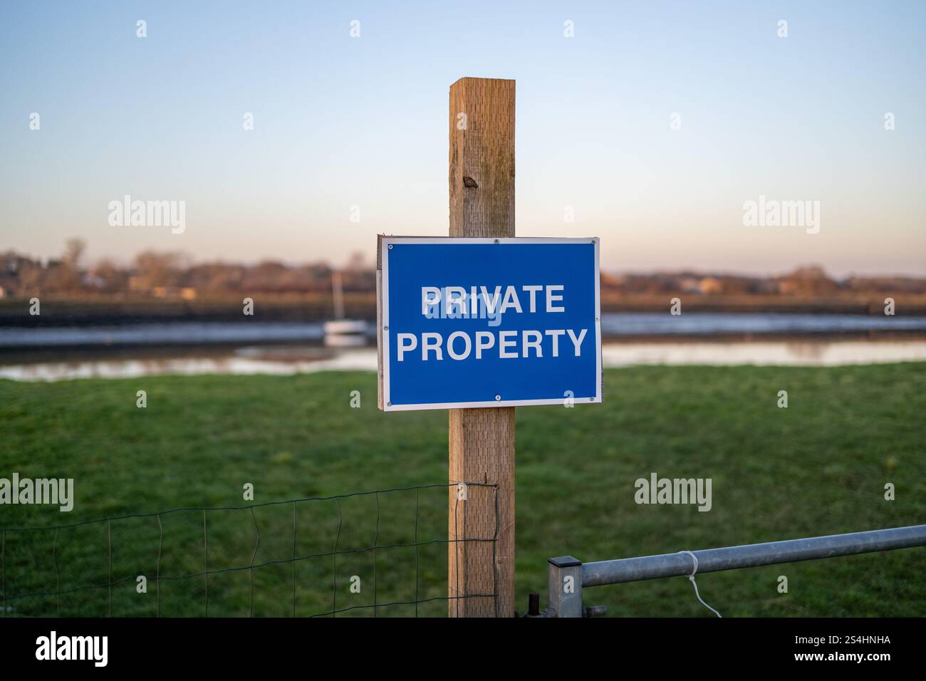 The historic Village of Hullbridge in Essex on the River Crouch Stock ...