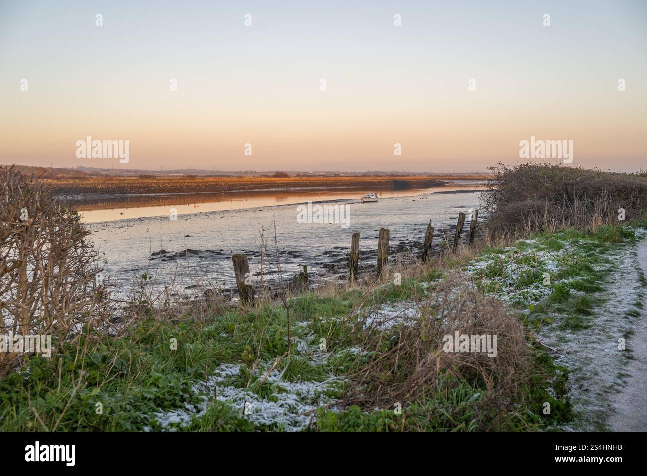 The historic Village of Hullbridge in Essex on the River Crouch Stock ...
