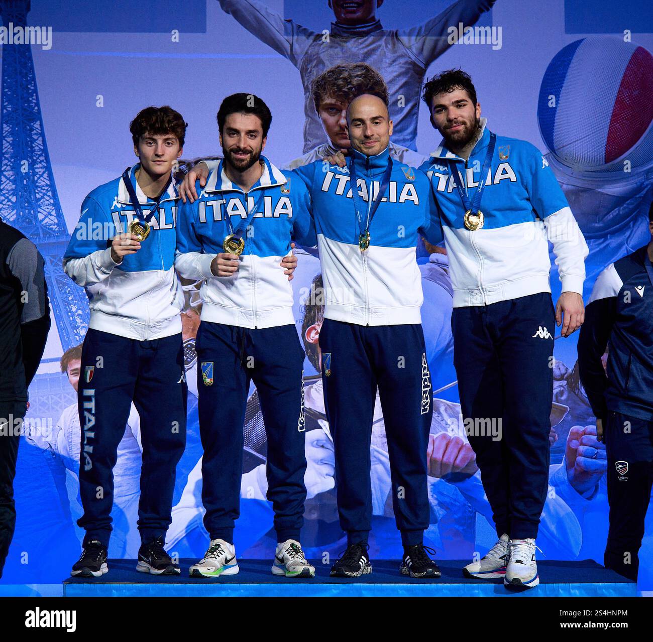 Italian Team, from left to right, FOCONI Alessio, BIANCHI Guillaume ...