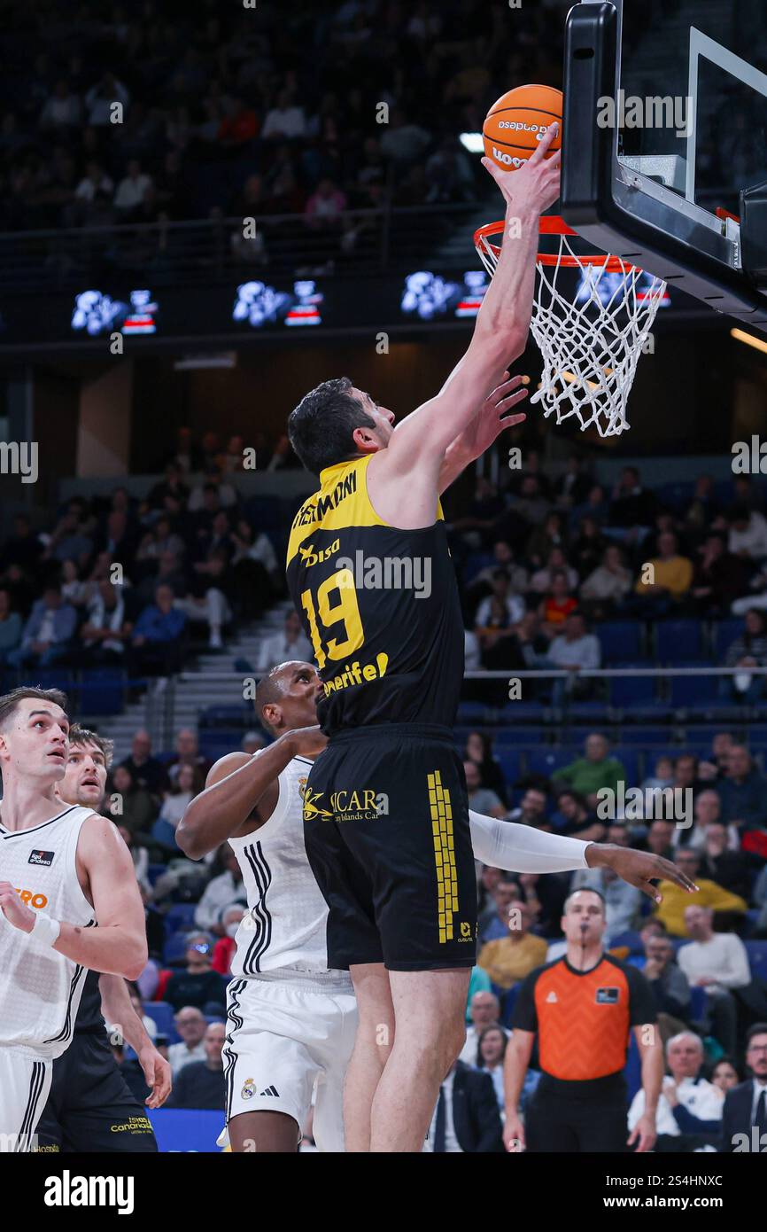 Madrid, Spain. 12th Jan, 2025. 12th January 2025; Movistar Arena; Liga ...