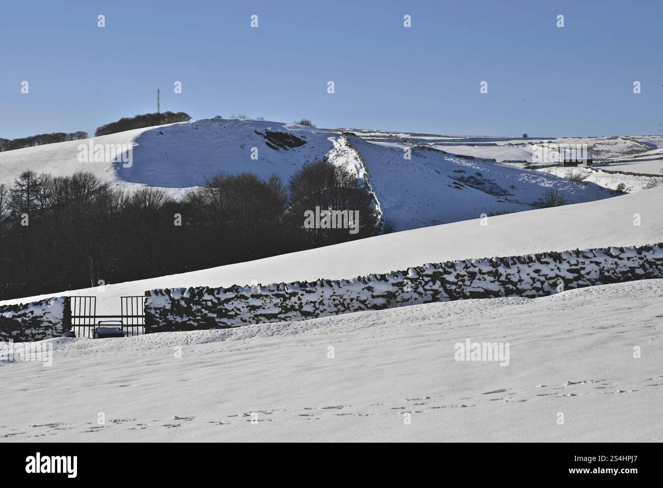 Snowy Winter Wonderland in Lothersdale, The Yorkshire Dales, North ...