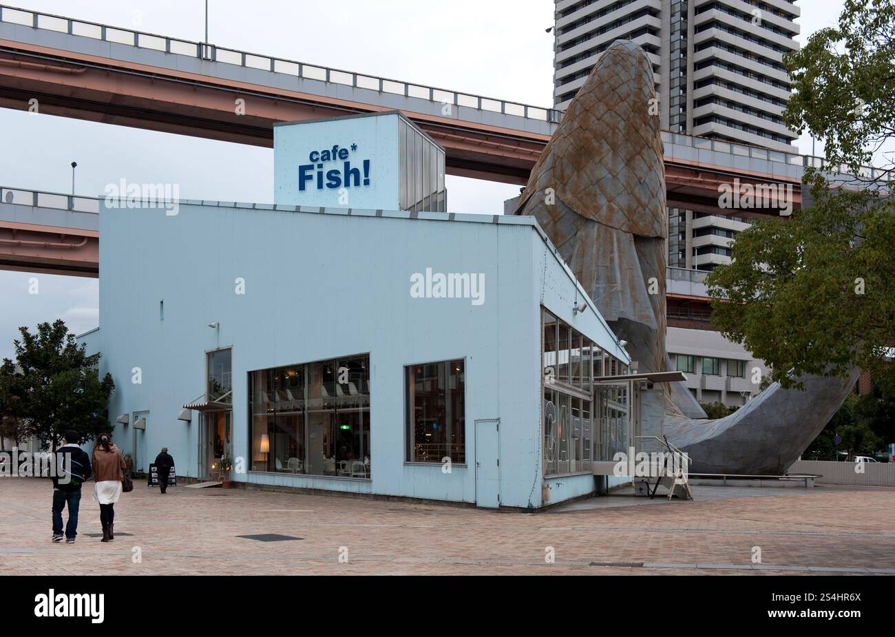 Original cafe Fish designed by architect Frank Gehry in Meriken Park on ...