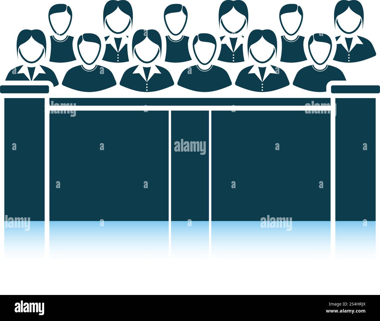 Jury icon. Shadow reflection design. Vector illustration Stock Vector ...