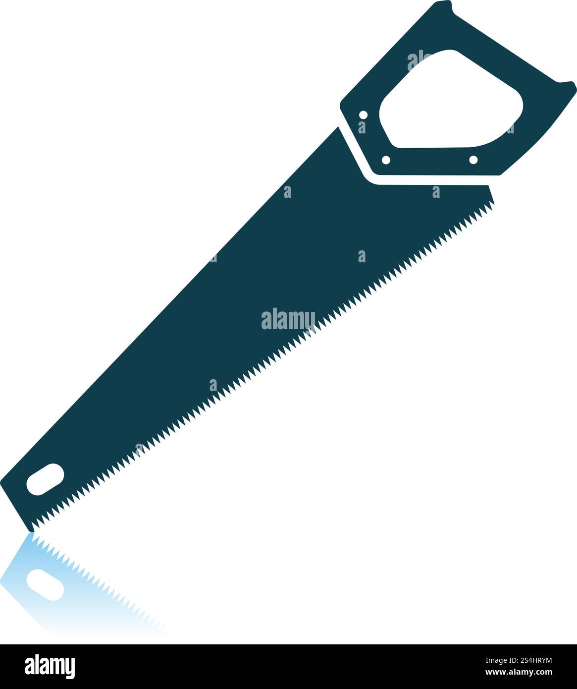 Hand Saw Icon. Shadow Reflection Design. Vector Illustration Stock ...