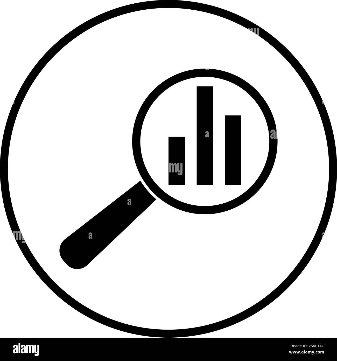 Analytics Icon. Thin Circle Stencil Design. Vector Illustration Stock Vector Image & Art - Alamy