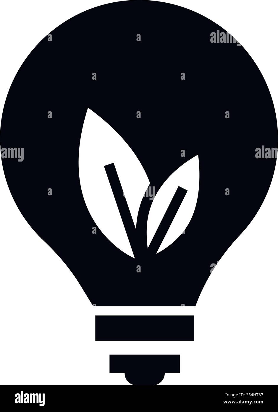 Eco bulb icon. Simple illustration of eco bulb vector icon for web ...