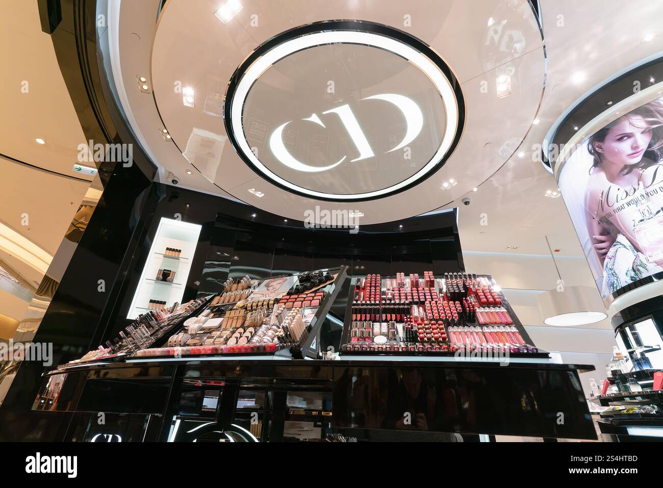HONG KONG, CHINA - FEBRUARY 01, 2019: inside a Dior store in Hong Kong ...