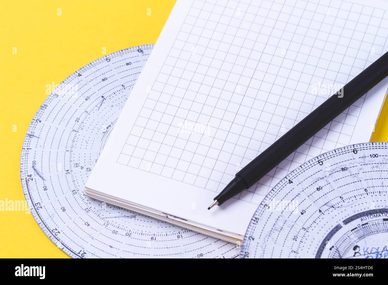 Tachograph and notepad. Driver time tracking. Fixing the movement of ...