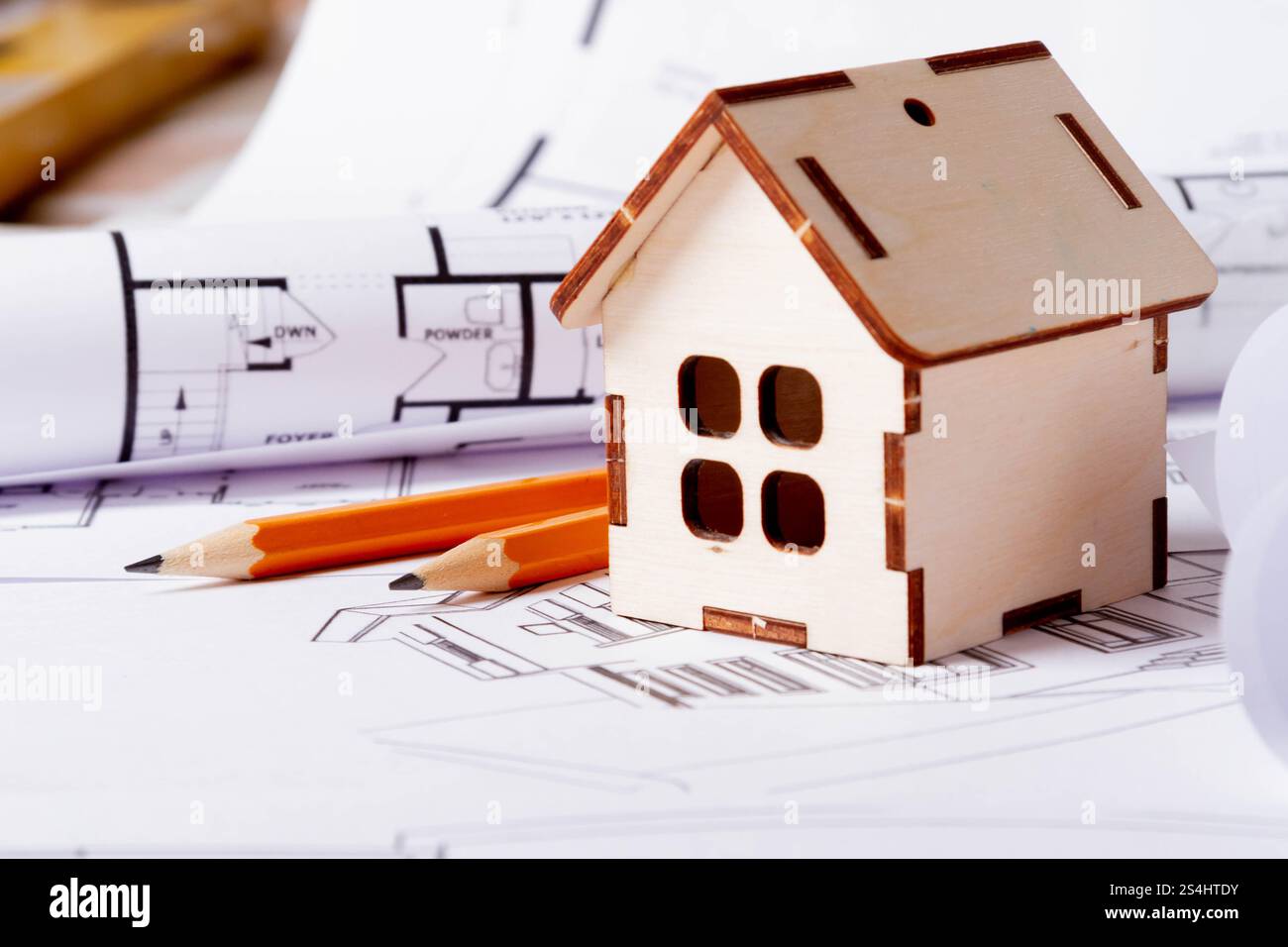 Home construction. Construction scheme. Work plan with dimensions and ...