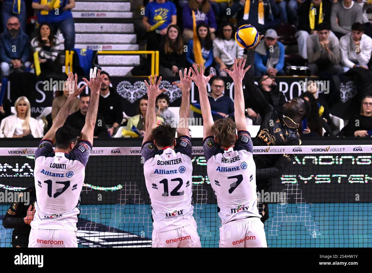 Keita Noumory ( Rana Verona Volley ) during the match between Rana Verona vs Allianz Milano ...