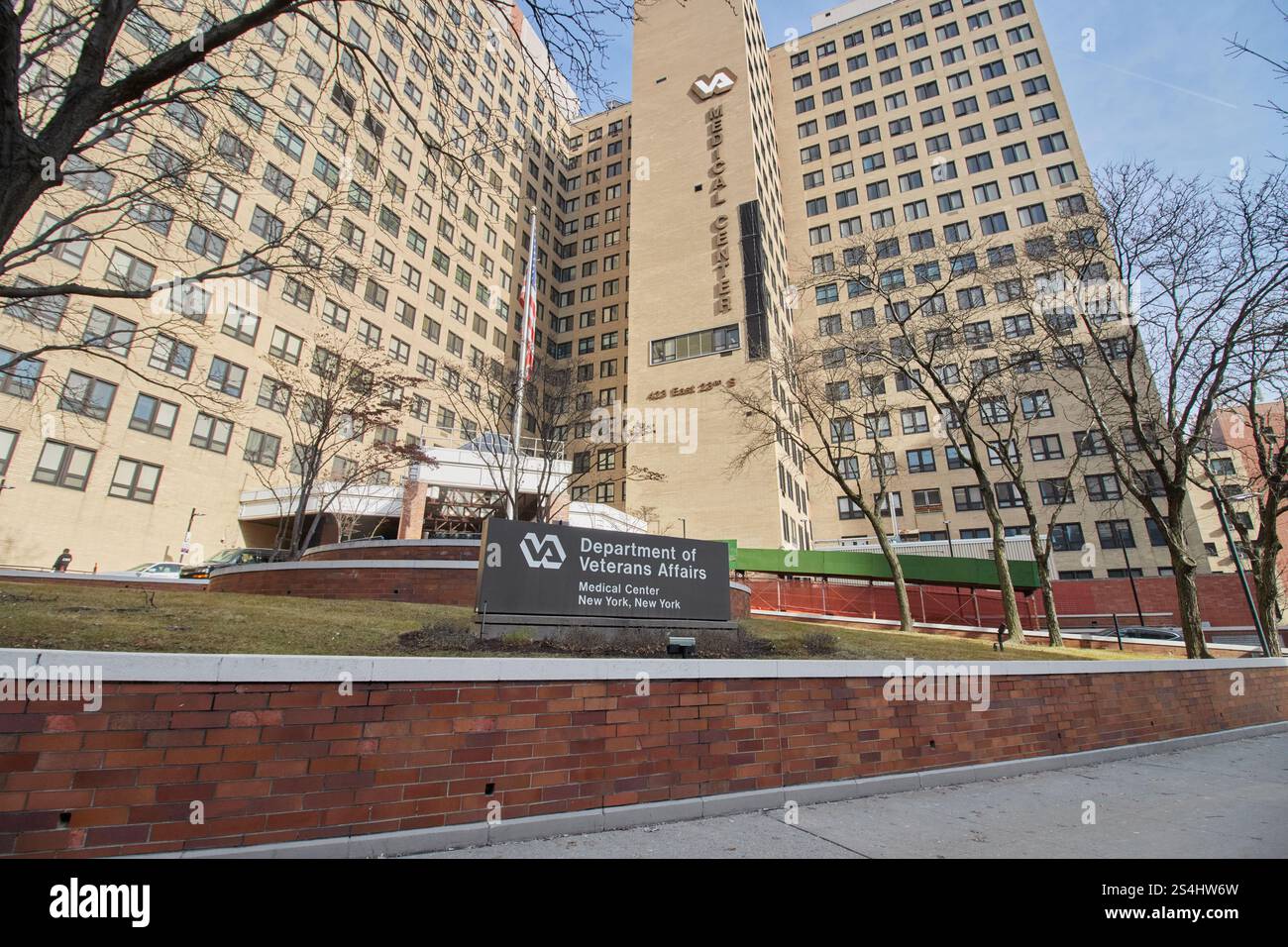 entrance to a Department of Veteran Affairs medical center in the East ...