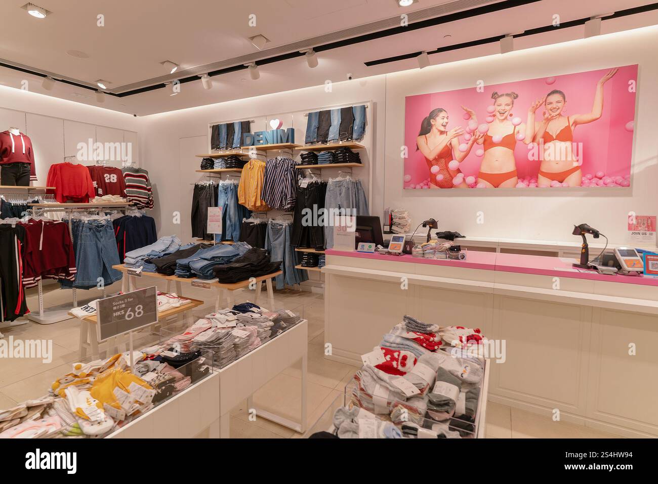 HONG KONG, CHINA - FEBRUARY 01, 2019: interior shot of the 6IXTY8IGHT ...