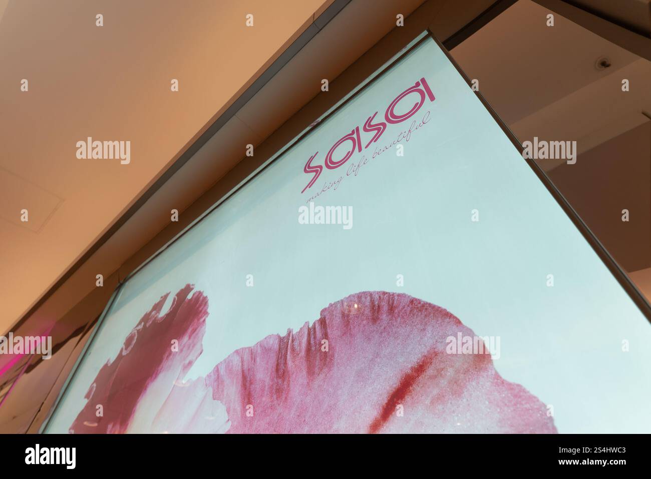 HONG KONG, CHINA - FEBRUARY 01, 2019: close-up shot of a Sasa ...