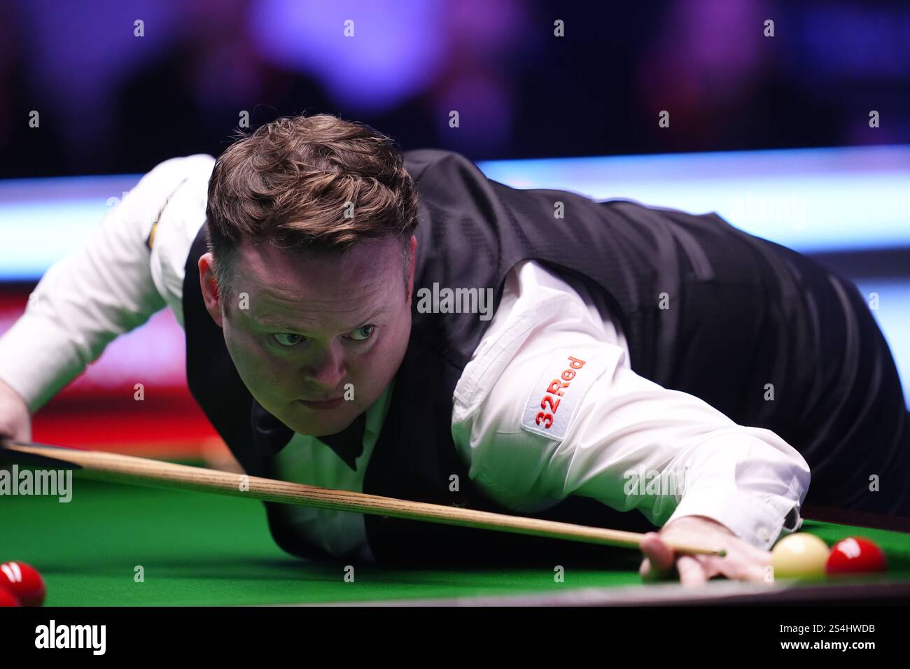 Shaun Murphy during his match with Gary Wilson (out of frame) during ...