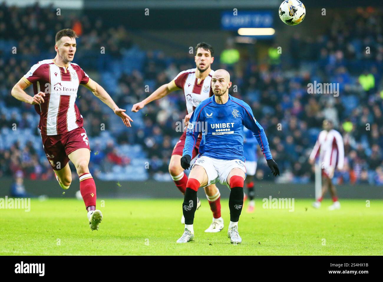 Glasgow, Scotland, UK. 12 January 2025. Glasgow, UK. Rangers played St ...