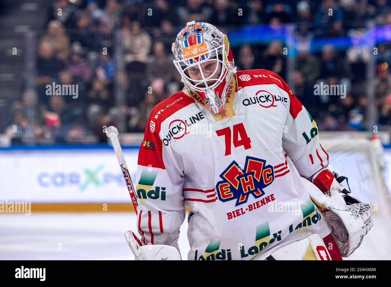 Goalkeeper Luis Janett #74 (EHC Biel-Bienne) - 12.01.2025 - National ...