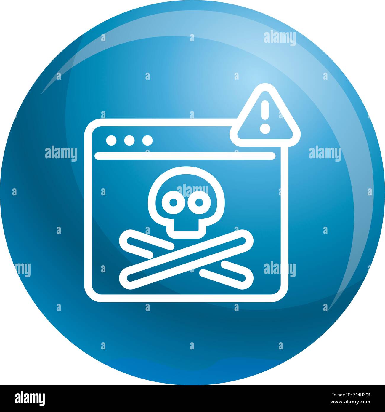 Virus computer danger icon. Outline virus computer danger vector icon ...
