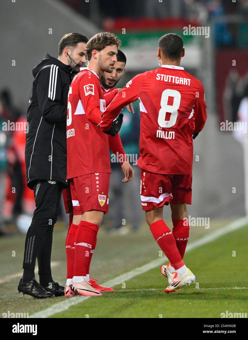 Wechsel Auswechslung Einwechslung Jacob Bruun Larsen VfB Stuttgart (25 ...