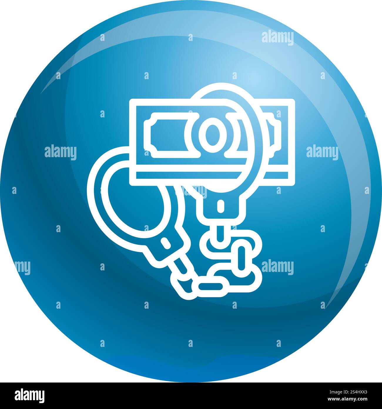 Handcuffs bribery icon. Outline handcuffs bribery vector icon for web ...