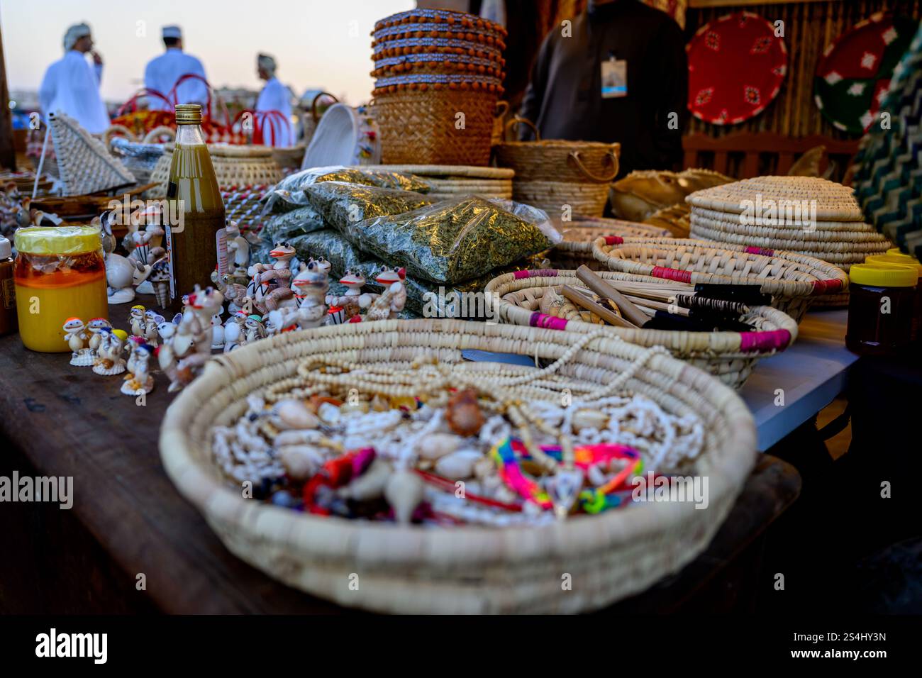 Doha, Qatar - November 29, 2023: Sale of Gulf heritage products at ...