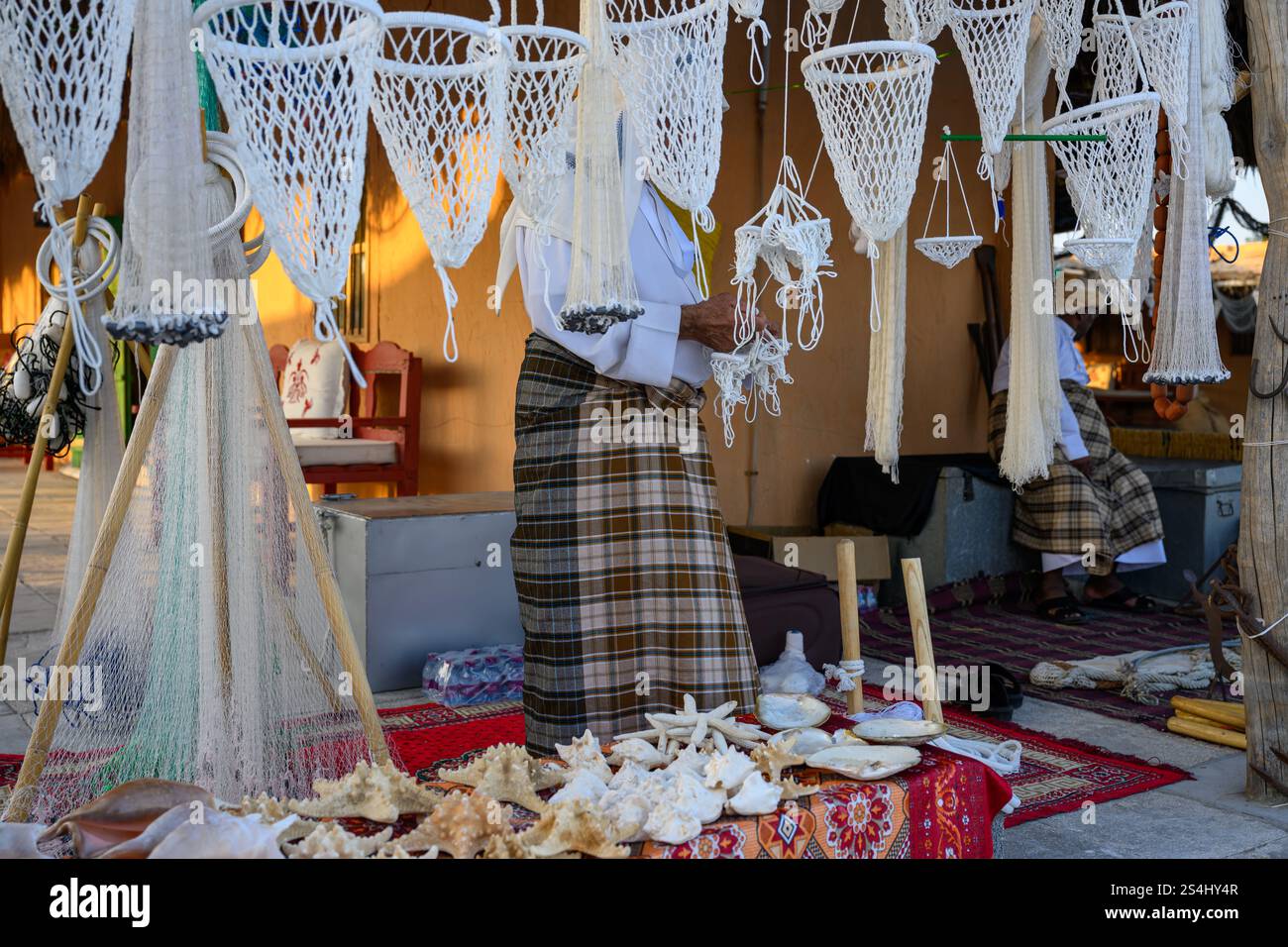 Doha, Qatar - November 29, 2023: Sale of Gulf heritage products at ...