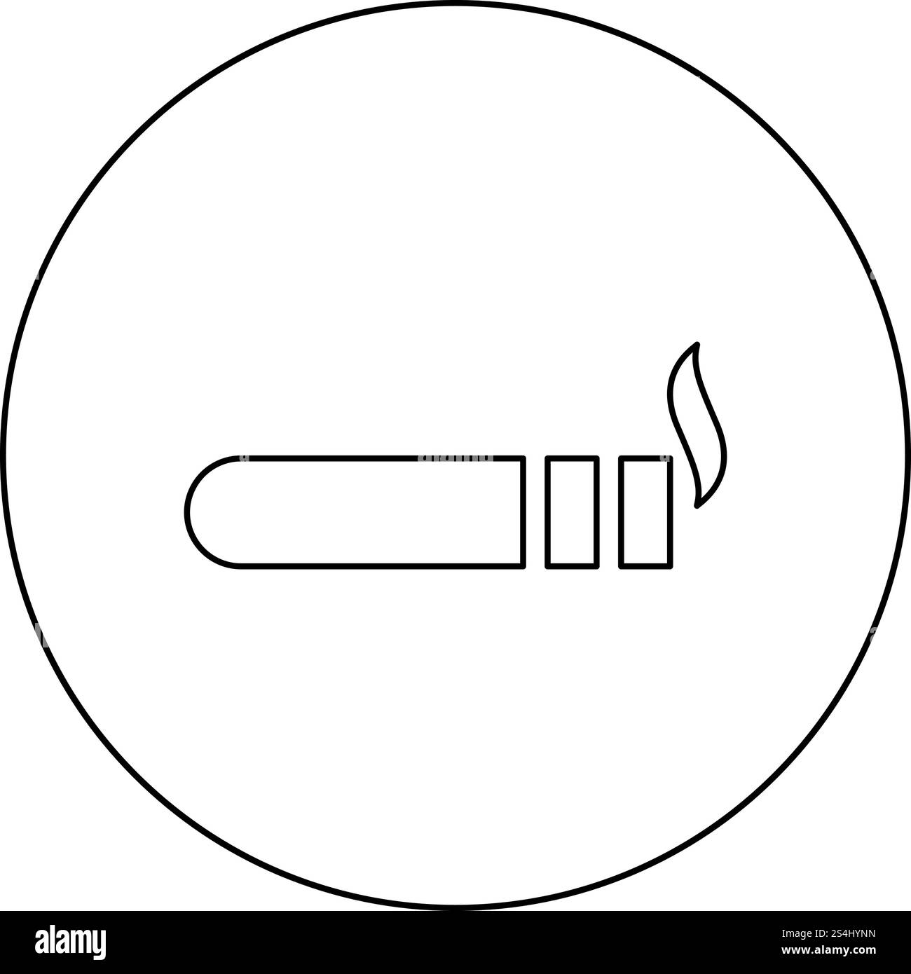 Cigar with smoke Luxury Havana cigar Smoking cigar concept icon in ...