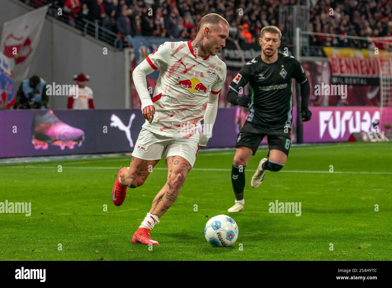 Leipzig, Deutschland 12. Januar 2025: 1.BL - 2024/2025 - RB Leipzig vs ...