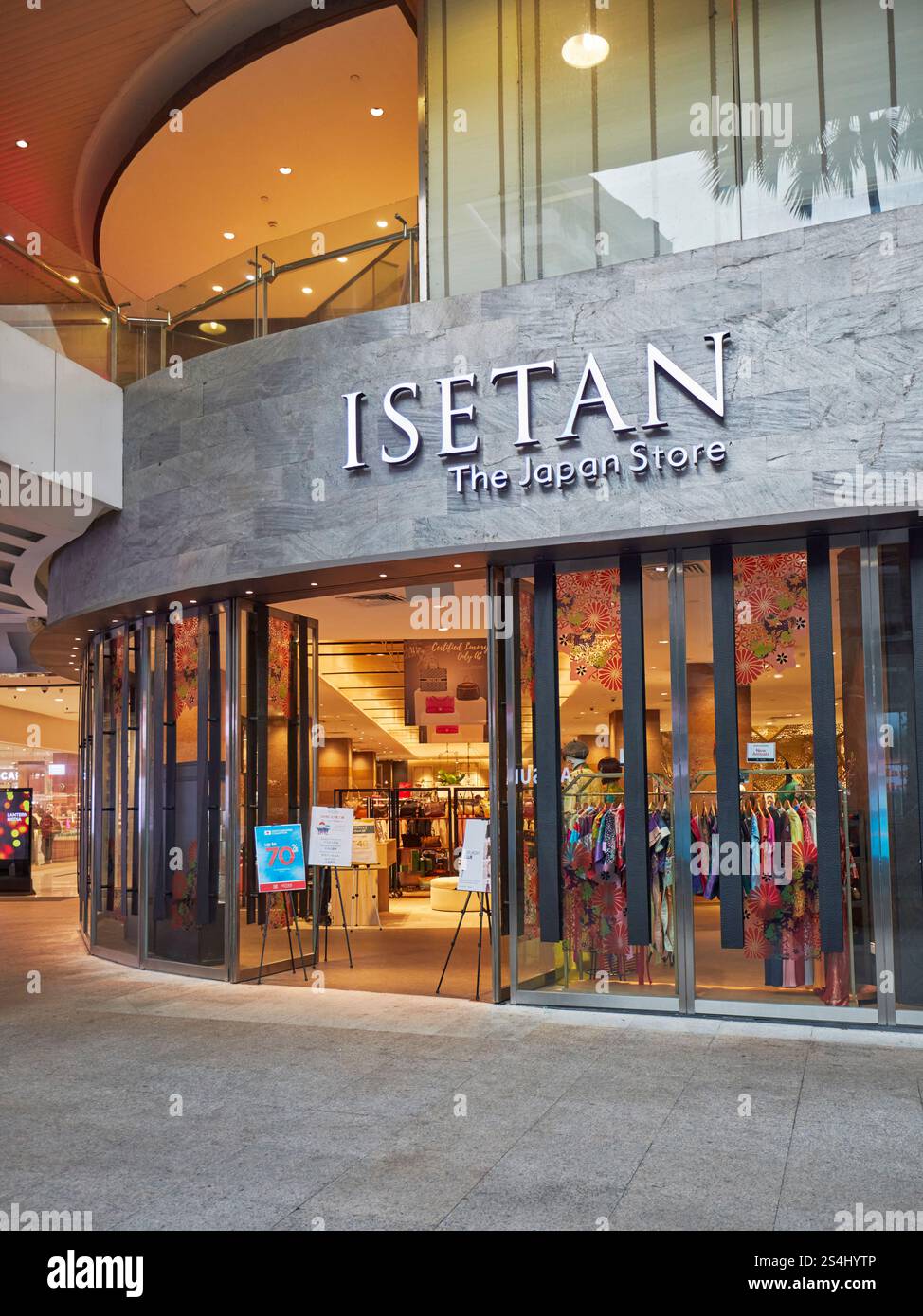 Entrance to the Isetan, the Japan store at Lot 10, an upscale shopping ...