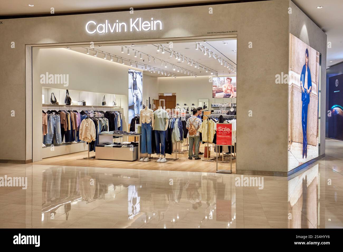 Calvin Klein store in The Pavilion, an upscale shopping mall in Bukit ...