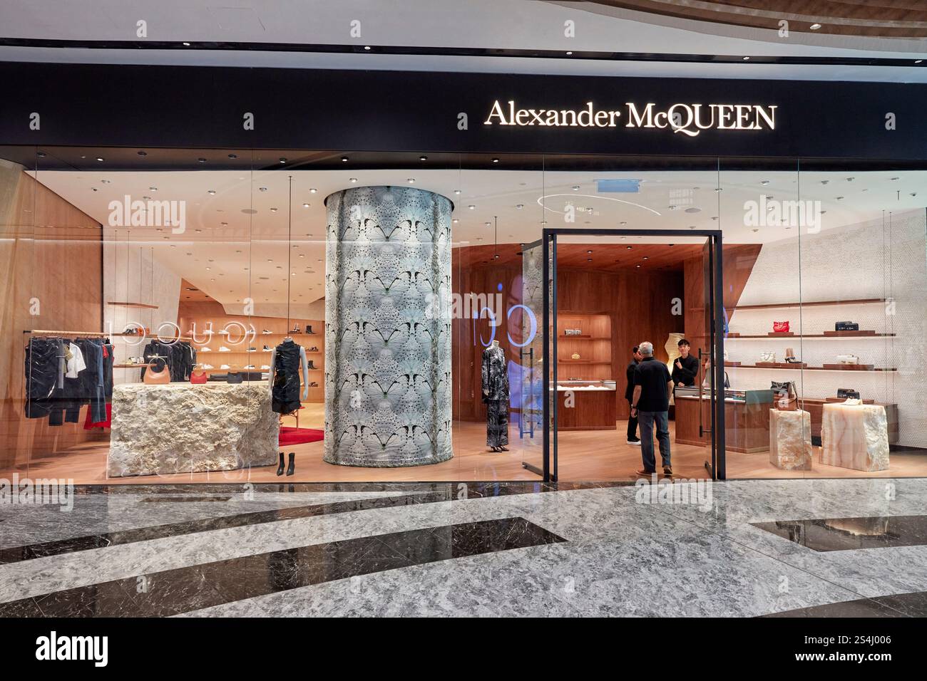 Storefront of the Alexander McQueen store in the Exchange TRX, an ...