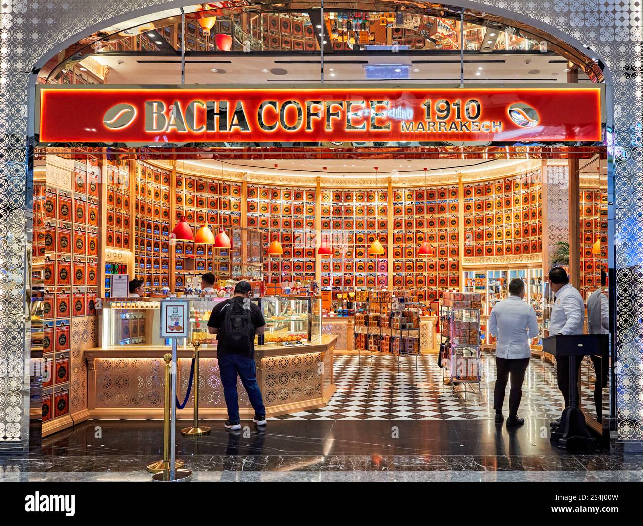 Bacha Coffee cafe specializing in traditional Moroccan Moka coffee ...