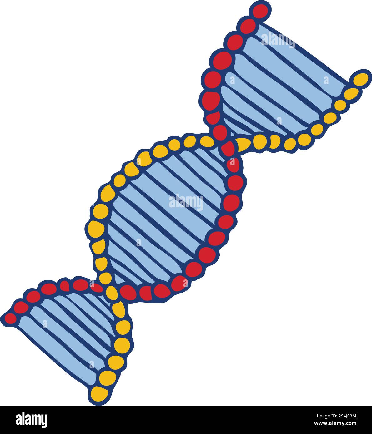 Dna Structure Icon Hand Drawn Illustration Of Dna Structure Vector