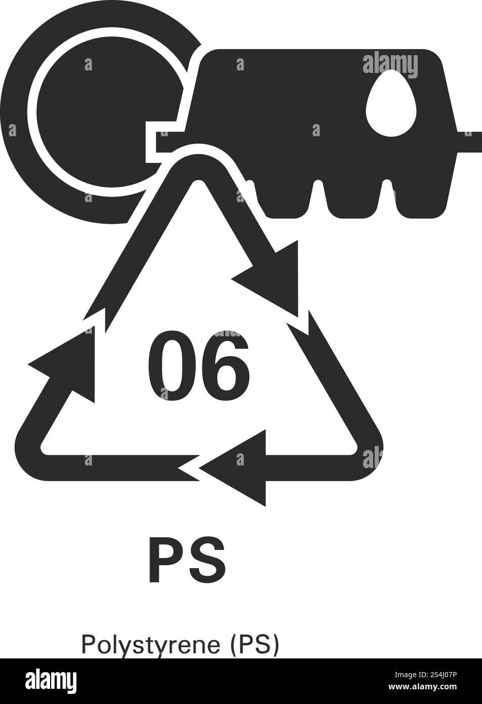 Polystyrene icon. Simple illustration of polystyrene vector icon for ...