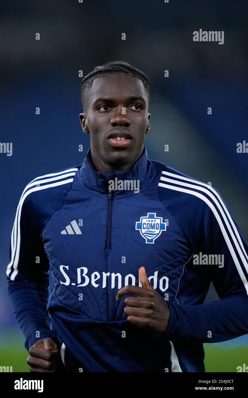 Rome, Italy. 10th Jan, 2025. Assane Diao of Como 1907 looks on during ...