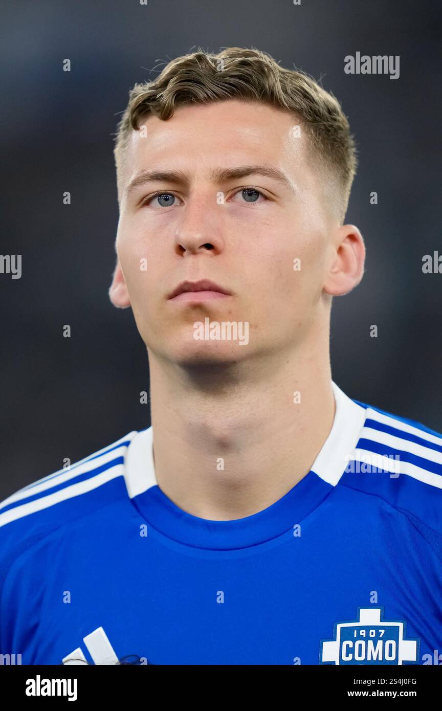 Rome, Italy. 10th Jan, 2025. Ignace Van Der Brempt of Como 1907 looks ...