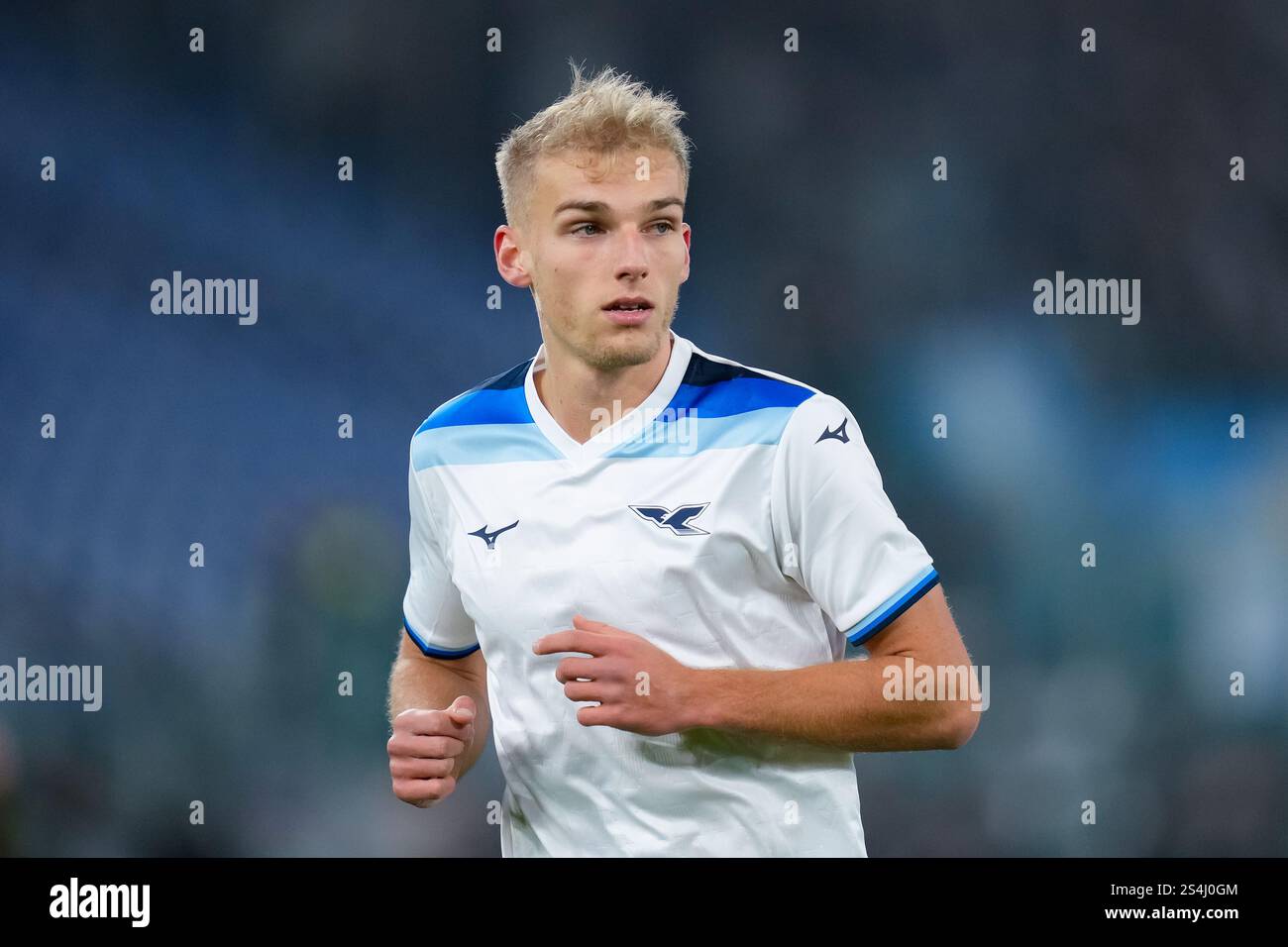 Rome, Italy. 10th Jan, 2025. Gustav Isaksen of SS Lazio looks on during ...