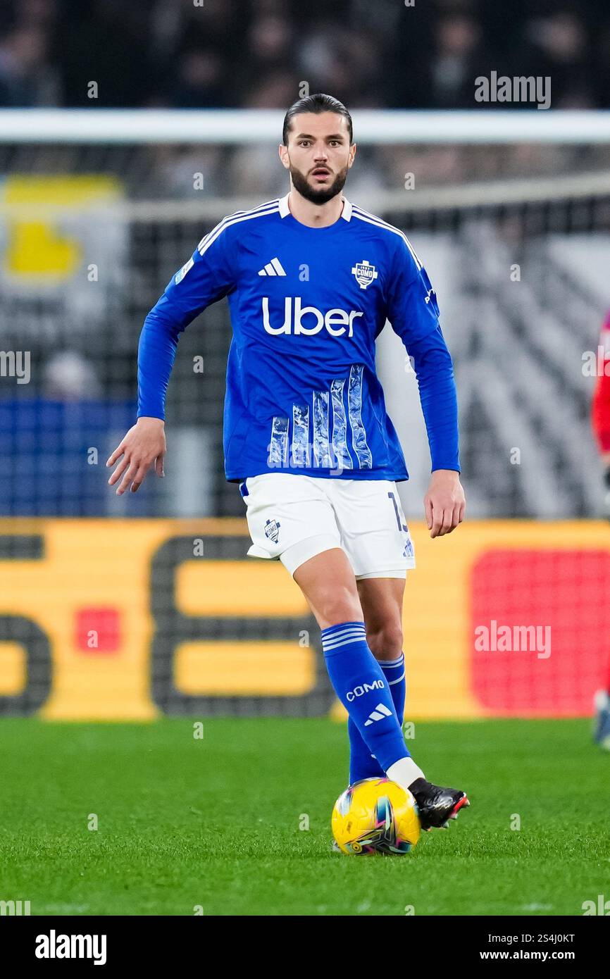 Rome, Italy. 10th Jan, 2025. Alberto Dossena of Como 1907 during the ...
