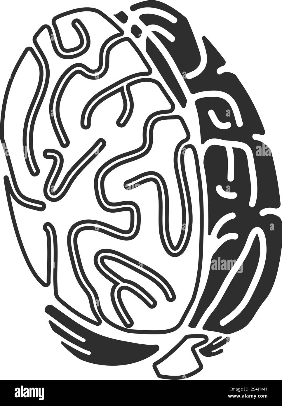 Brain concept icon. Simple illustration of brain concept vector icon ...