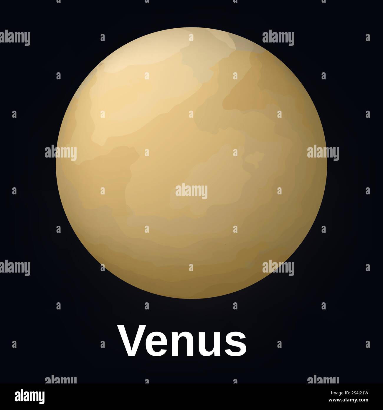 Venus planet icon. Realistic illustration of venus planet vector icon ...
