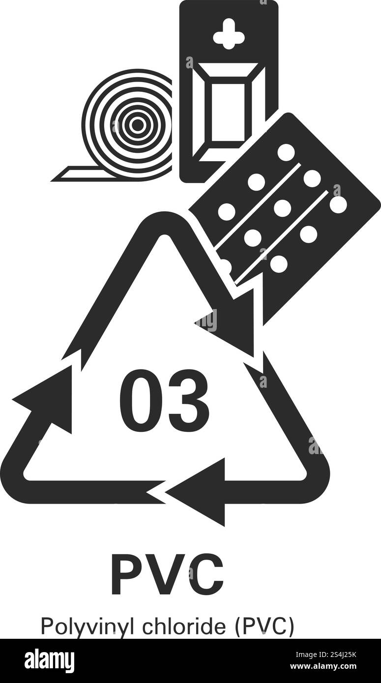 Polyvinyl chloride icon. Simple illustration of polyvinyl chloride ...