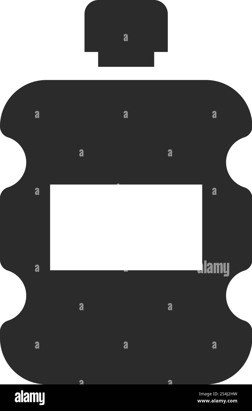 Plastic water bottle icon. Simple illustration of plastic water bottle ...